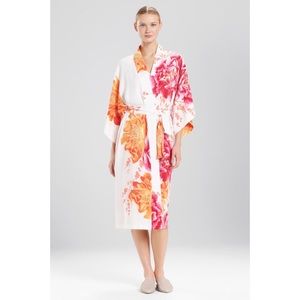 Natori | Intimates & Sleepwear | Natori Bali Floral Robe In Warm White ...